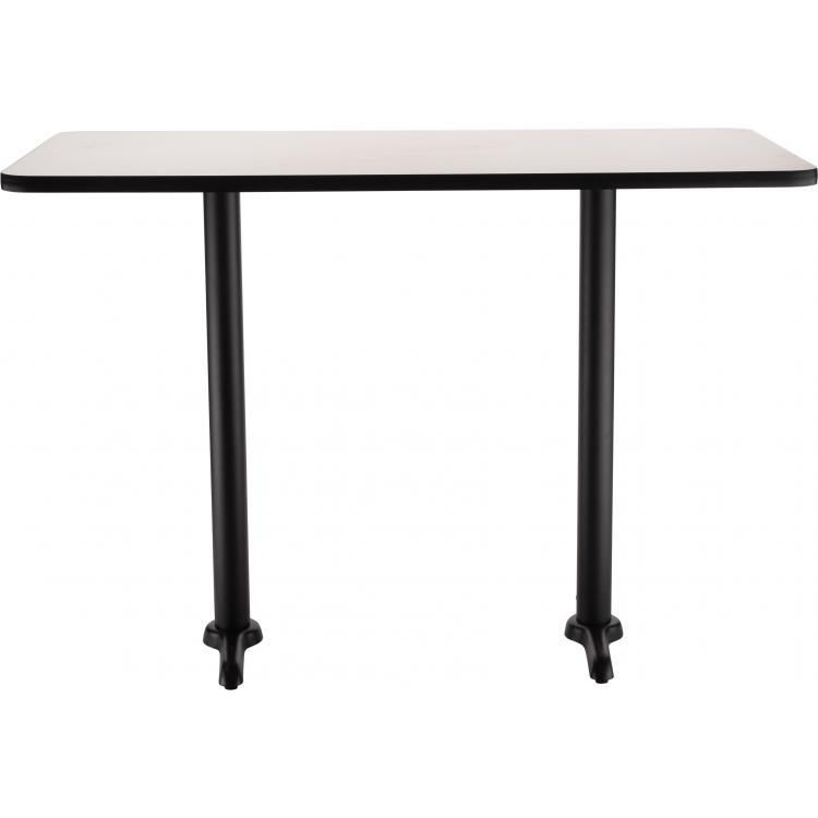 Rectangle Cafe Table - Bistro Height(42") - T Base | Integrity Furniture
